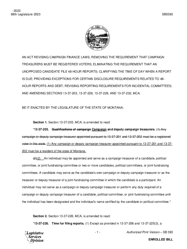 Fillable Online leg mt 1 - Authorized Print Version SB 393 ENROLLED ...