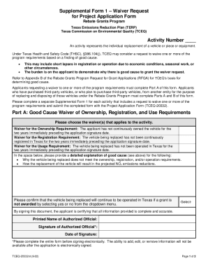 Fillable Online FY23 Rebate Supplemental Form 1-Waiver Request. FY23 Rebate Supplemental Form 1 ...