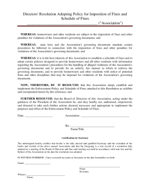 Fillable Online Hoa Policy Template Fax Email Print - pdfFiller