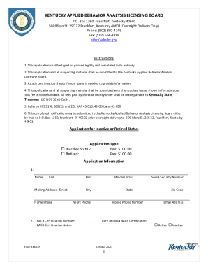 Fillable Online aba ky Master of Science in Applied Behavioral Analysis ...