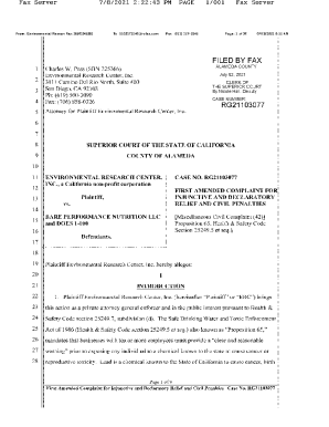 Fillable Online oag ca Order on Defendants' Motion to Dismiss Plaintiff ...