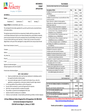Fillable Online 24 Hour Minimum Notice Required For All Inspections 515 ...