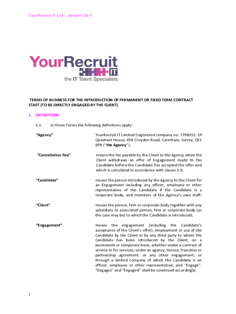 Fillable Online Fixed Term Contract Sample Clauses Fax Email Print ...