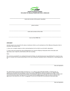 Fillable Online Boost Risk Acknowledgement Form Fax Email Print - pdfFiller