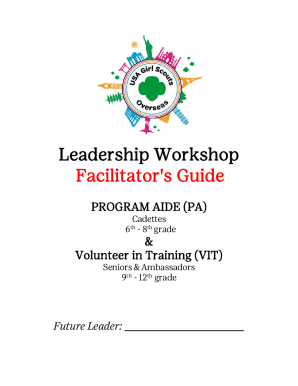 Fillable Online Girl Scout Mentoring Awards: Program Aide Fax Email ...