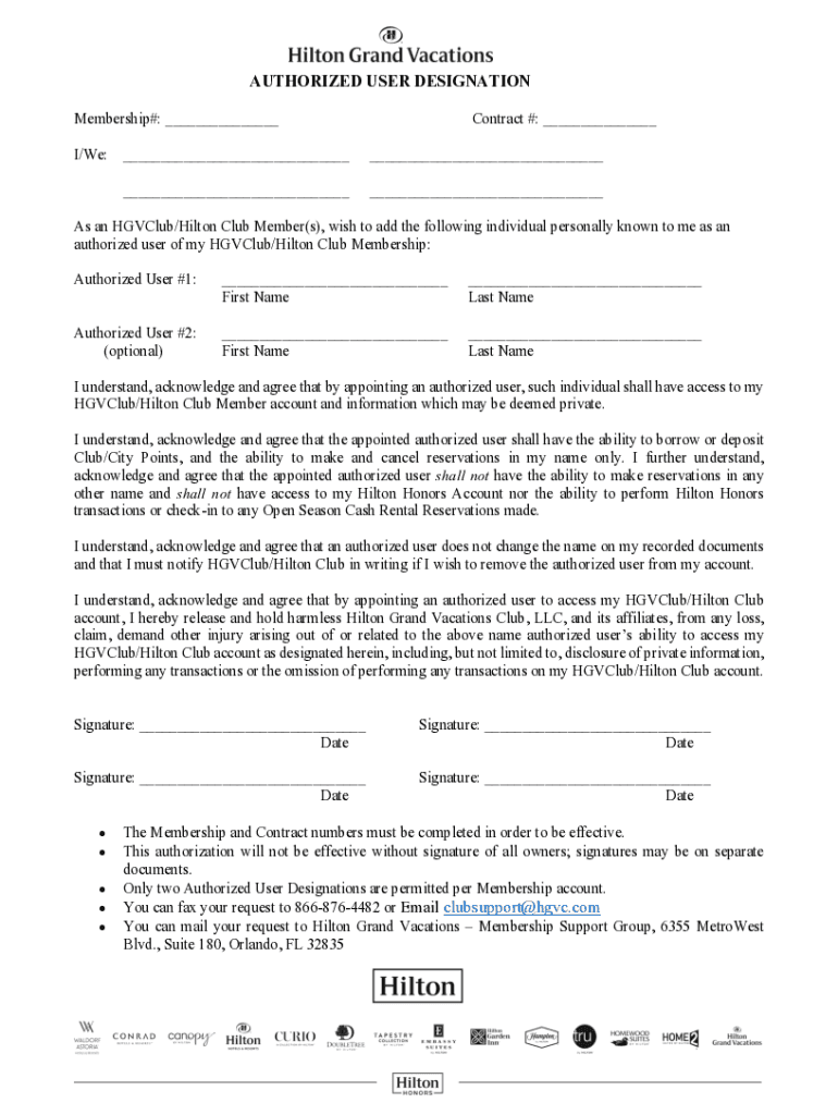 Fillable Online Authorized User Form.docx Fax Email Print - pdfFiller