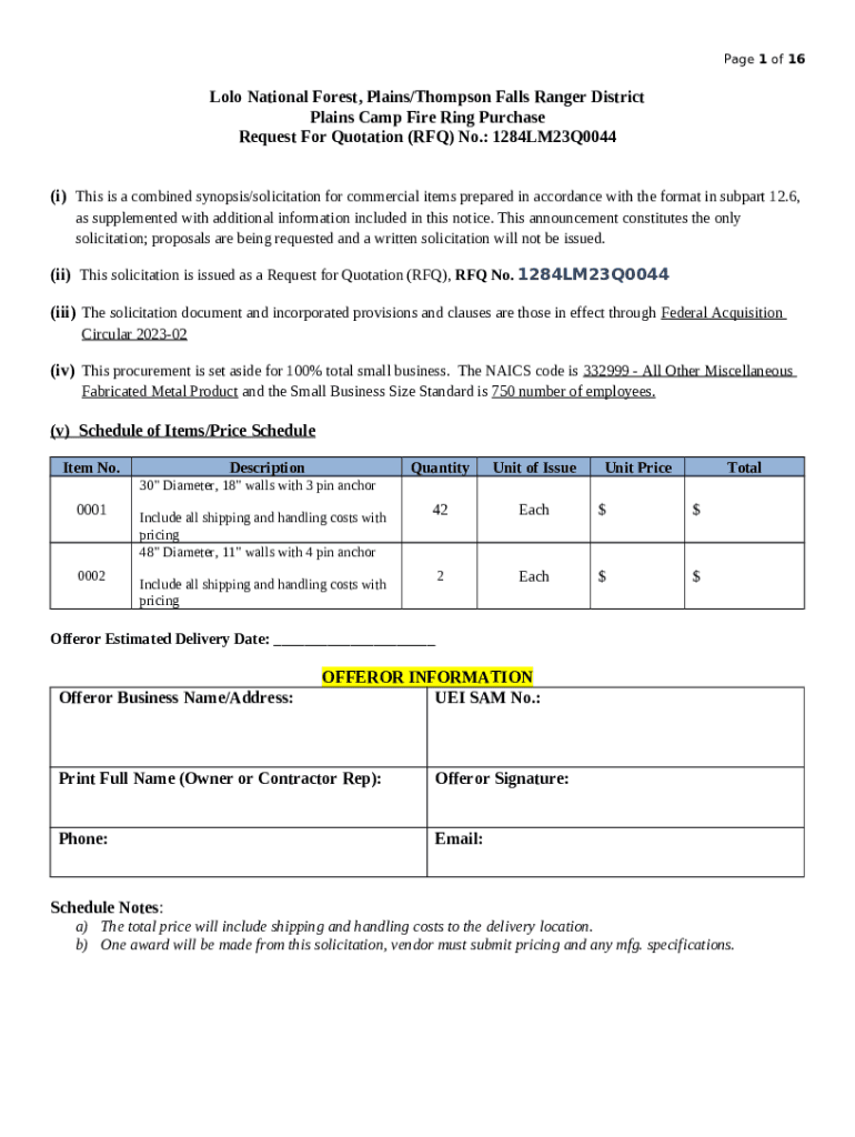 Lolo National Forest - Plains/Thompson Falls Area Doc Template | pdfFiller