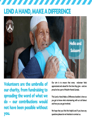 Fillable Online LEND A HAND, MAKE A DIFFERENCE Fax Email Print - pdfFiller