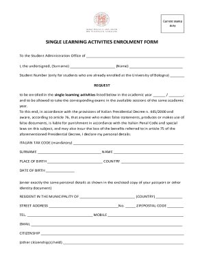 Fillable Online FORM I-20 APPLICATION Fax Email Print - pdfFiller