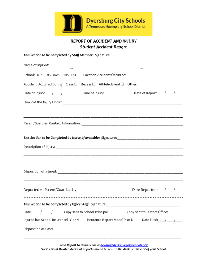 bodily injury incident report - Denver Public Schools Doc Template ...
