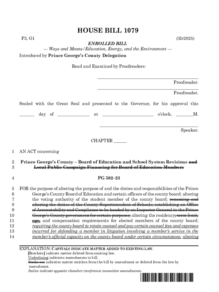 Fillable Online Legislation - HB1079 Fax Email Print - pdfFiller