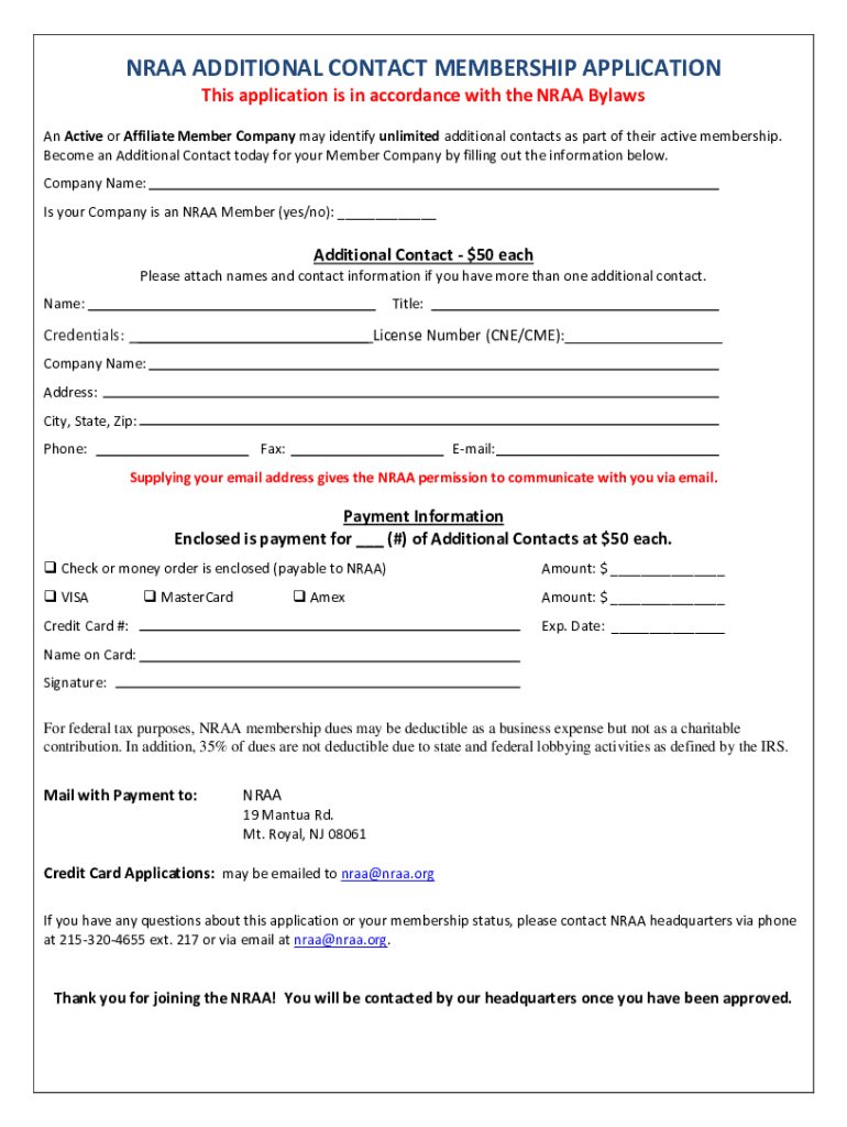 Fillable Online Affiliated Clubs, Ranges and Businesses - NRA Explore Fax Email Print - pdfFiller