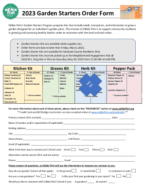 Fillable Online Edible Flint Order Forms Fax Email Print - pdfFiller