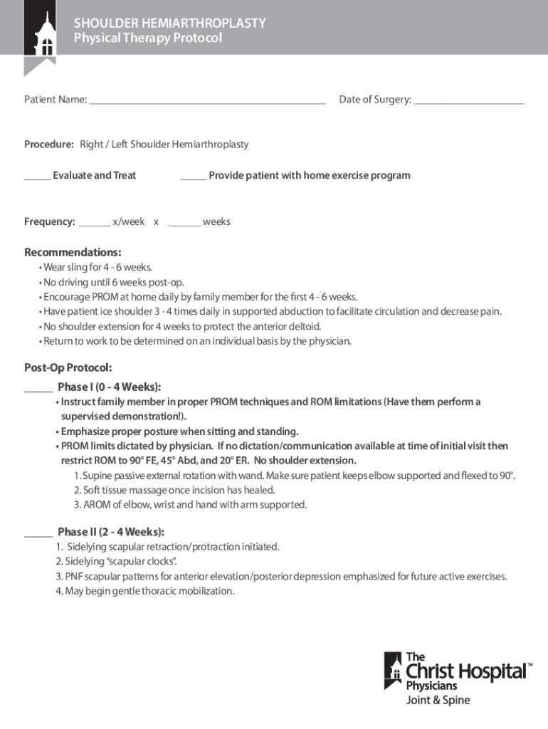 Fillable Online rehabilitation-protocol-for-total-shoulder-arthroplasty ...