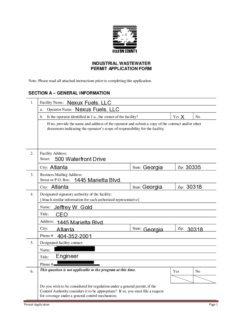 Fillable Online Sample Permit Application Form Fax Email Print - pdfFiller