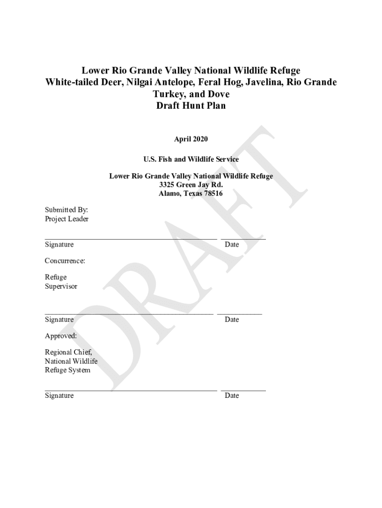 Fillable Online Lower Rio Grande Valley National Wildlife Refuge White- ... Fax Email Print ...