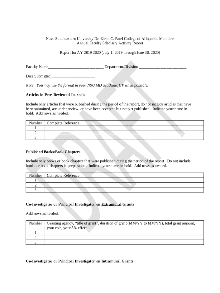 NSU Fact Sheet Doc Template | pdfFiller
