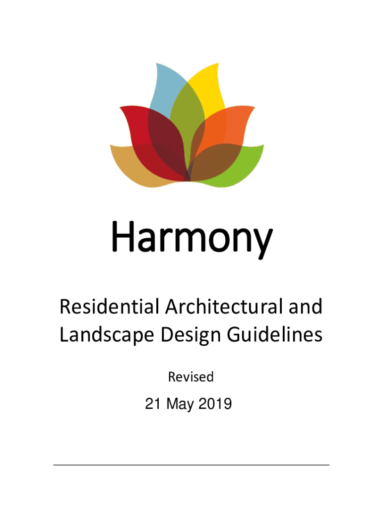 Fillable Online Residential Architectural and Landscape Design ...