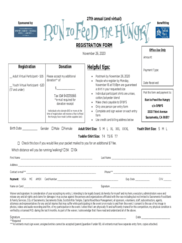Fillable Online registration form - Sacramento Fax Email Print - pdfFiller