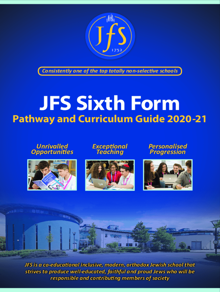 Fillable Online jfs brent sch JFS is a co-educational inclusive, modern ...