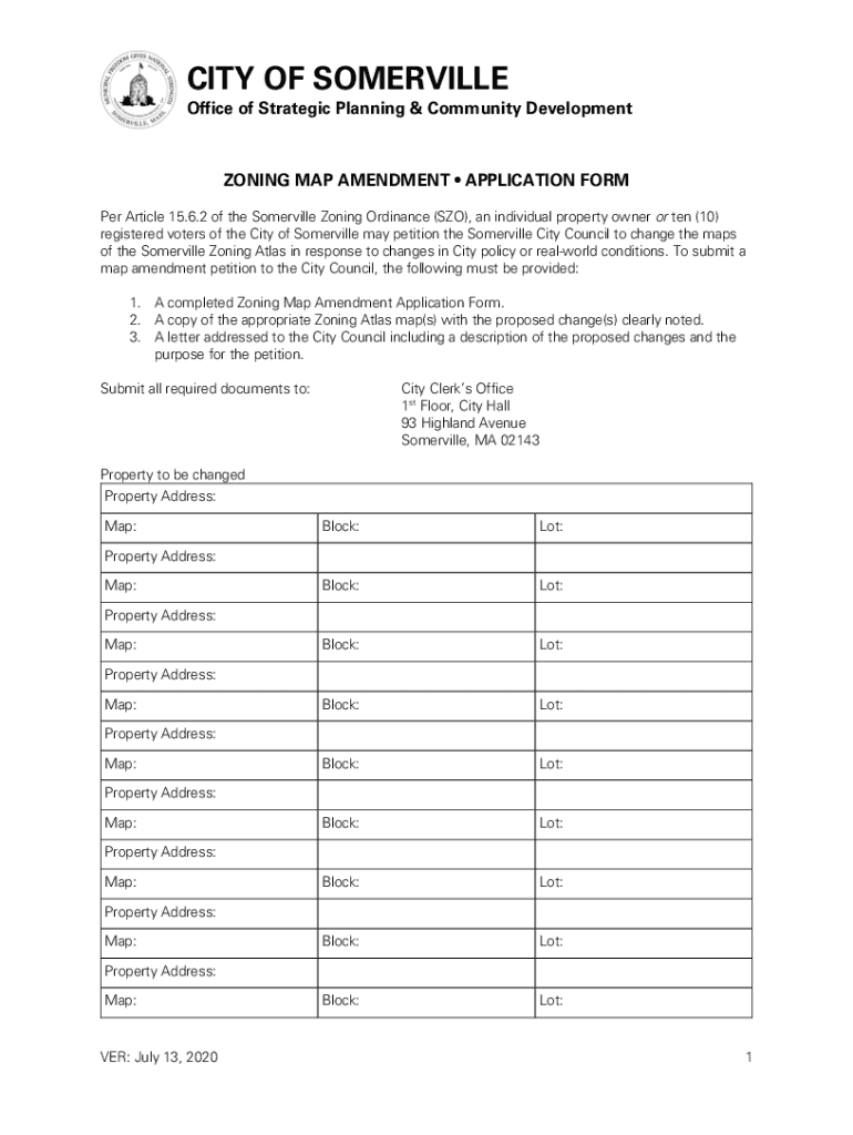 Fillable Online Zoning Map Amendment.docx Fax Email Print - pdfFiller