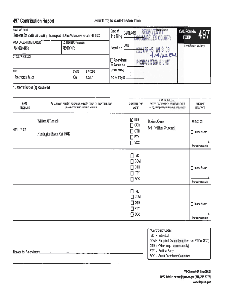 Fillable Online rrcc lacounty Alex Villanueva addresses state of LA ...