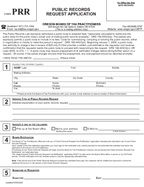 Fillable Online PUBLIC RECORDS REQUEST APPLICATION Fax Email Print ...