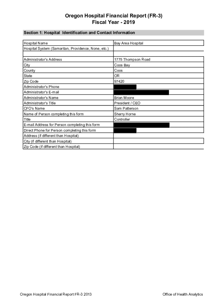 Fillable Online FY19 FR-3 Bay Area Hospital.pdf Fax Email Print - pdfFiller