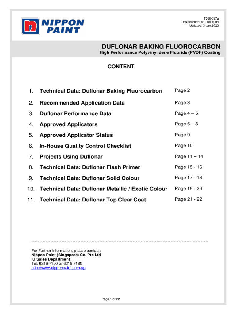 Fillable Online Fillable Online Nippon duflonar baking fluorocarbon Fax Email Print - pdfFiller