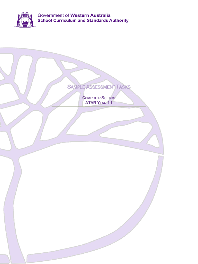 Fillable Online senior-secondary scsa wa edu SAMPLE ASSESSMENT TASKS ...