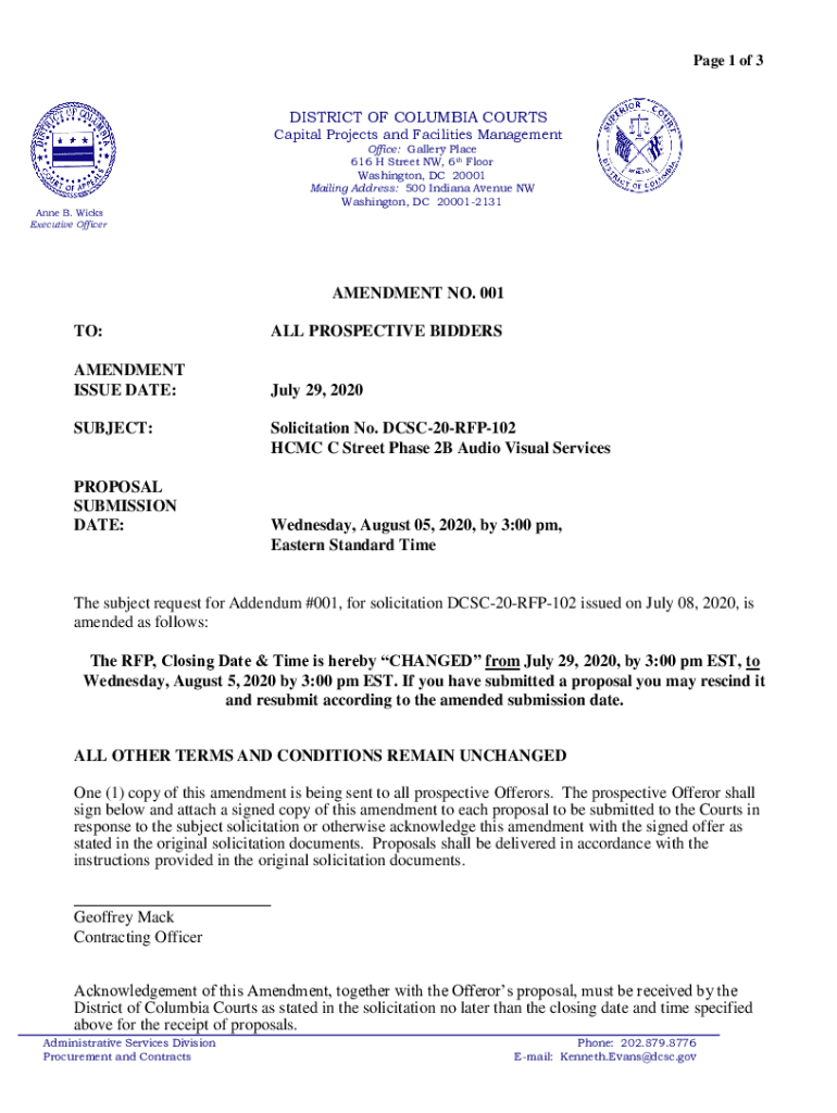 Fillable Online DCSC-20-RFP-102-HCMC-C-Street-Phase-2B- ... Fax Email ...