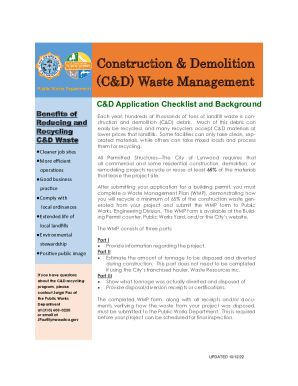 Fillable Online Public Works Public Works Department Fax Email Print - pdfFiller