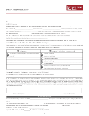 Fillable Online All you need to know about NRI Banking Services at IDFC ...