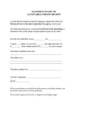 Fillable Online Lost Receipt? Claim Your Expenses With Our Missing Fax ...