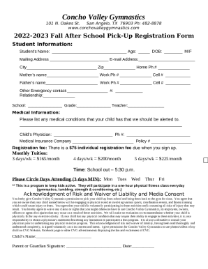 CVG Mom's Day Out Program Doc Template | pdfFiller