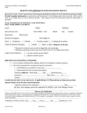 Radiation Safety Printable s Doc Template | pdfFiller