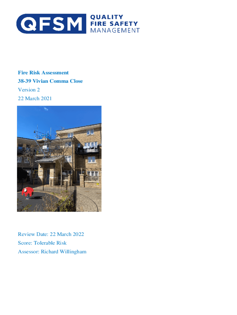 Fillable Online Fire Risk Assessment Protocol Fax Email Print - pdfFiller