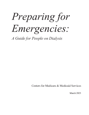Fillable Online esrd ipro Preparing for Emergencies. Emergency ...