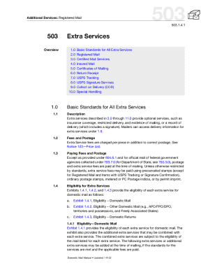 Fillable Online 503 Extra Services Fax Email Print - pdfFiller