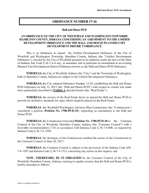 Fillable Online ORDINANCE NUMBER 17-16 Fax Email Print - pdfFiller