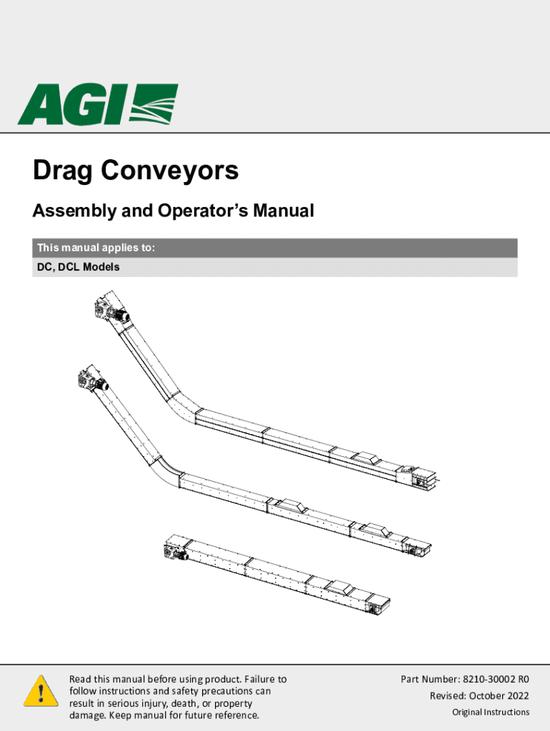 Fillable Online Drag Conveyors Fax Email Print - pdfFiller