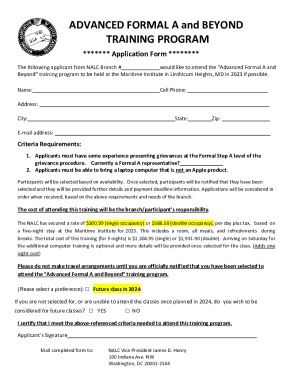 Fillable Online Formal-A-and-Beyond-Training-Program-application. ... Fax Email Print - pdfFiller