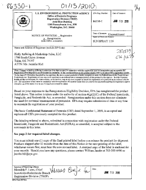 Fillable Online CSPA Letter: Petition to Modify EPA's Exemption from ...