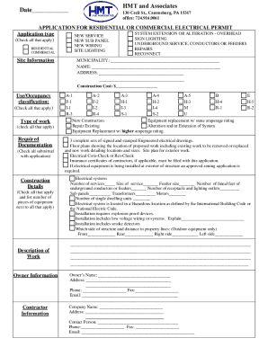 Fillable Online application for commercial fire alarm system permit Fax Email Print - pdfFiller