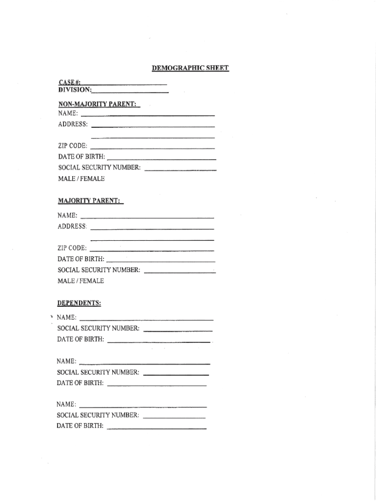 Fillable Online 5: Sample of case classification sheet-case attributes ...