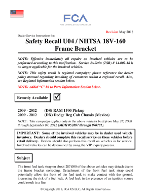 Fillable Online Vehicle Recall FAQs Fax Email Print - pdfFiller