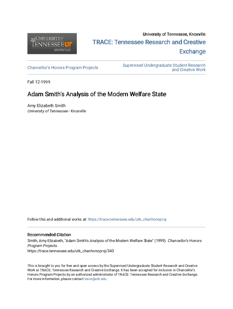 Fillable Online trace tennessee Adam Smith's Analysis of the Modern ...