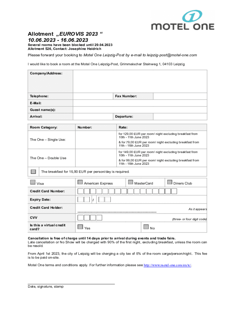 Fillable Online Booking an Anthrocon Hotel Room Fax Email Print - pdfFiller