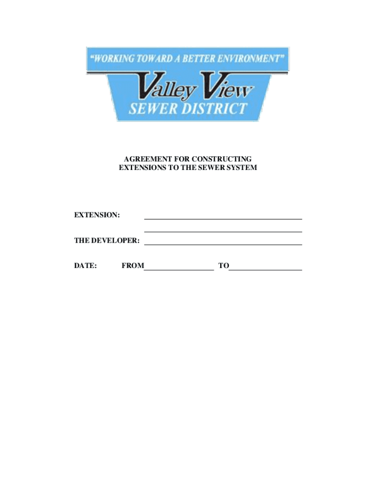 Fillable Online UTILITY DEVELOPER EXTENSION AGREEMENT Fax Email Print - pdfFiller