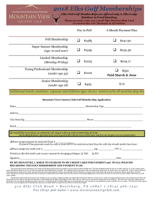 Fillable Online Elks Club of Watertown Fax Email Print - pdfFiller